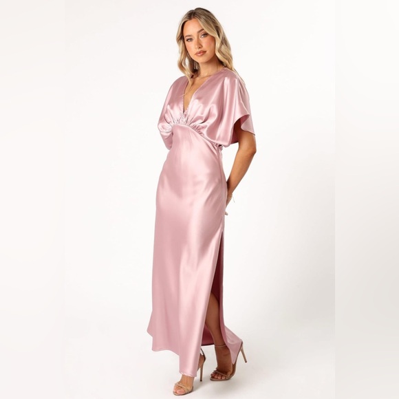 Petal & Pup | Dresses | Petal Pup Pink Satin Maxi Dressnwt In Original ...